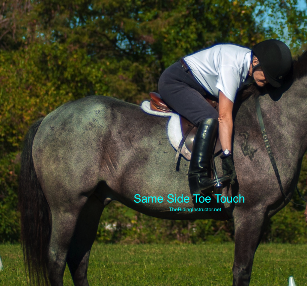 Teaching Toe Touches in Horseback Riding Lessons - The Riding Instructor